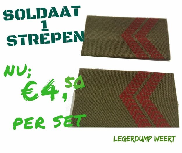 Soldaat 1 strepen - Antris.nu